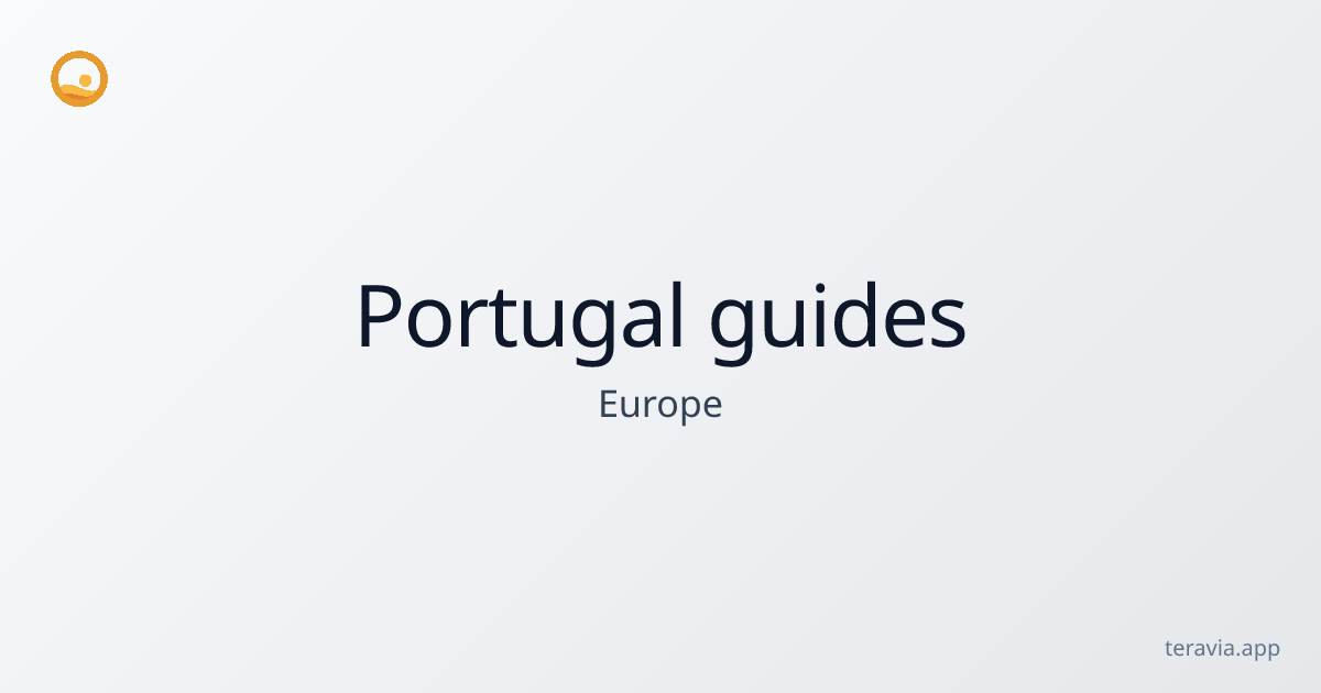 Portugal travel guides – Europe · teravia